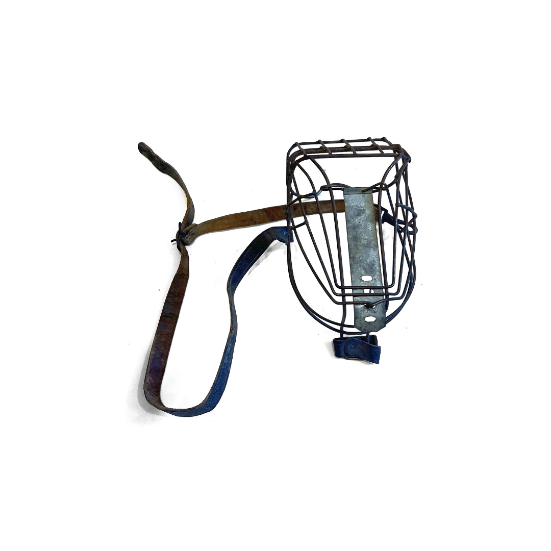 VINTAGE CAGE MASK WITH LEATHER STRAP – Shop At Gibson