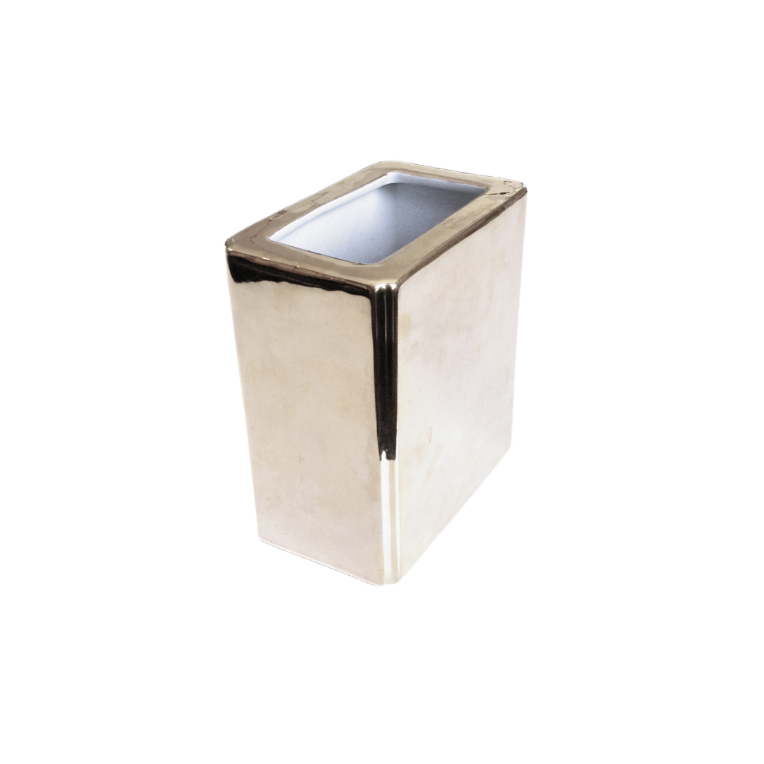 Rectangular Chrome Vase – Shop At Gibson