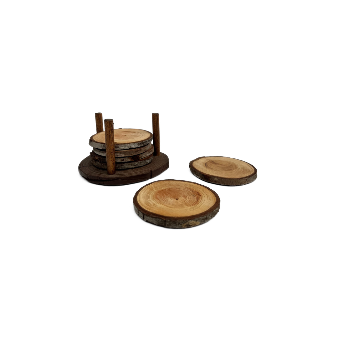 Wood Coasters - Set of 6 – Shop At Gibson