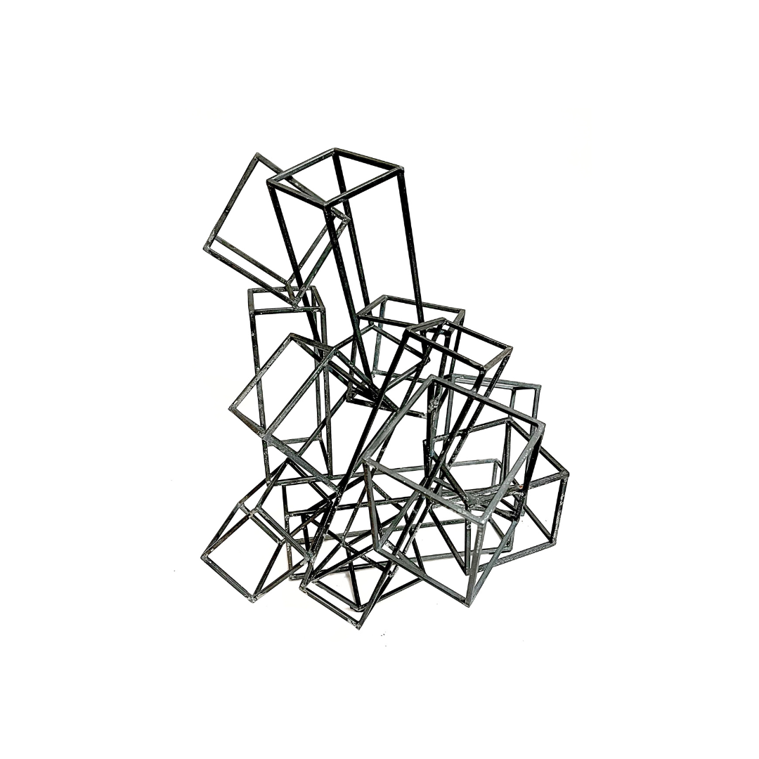 Metal Cube Sculpture – Shop At Gibson