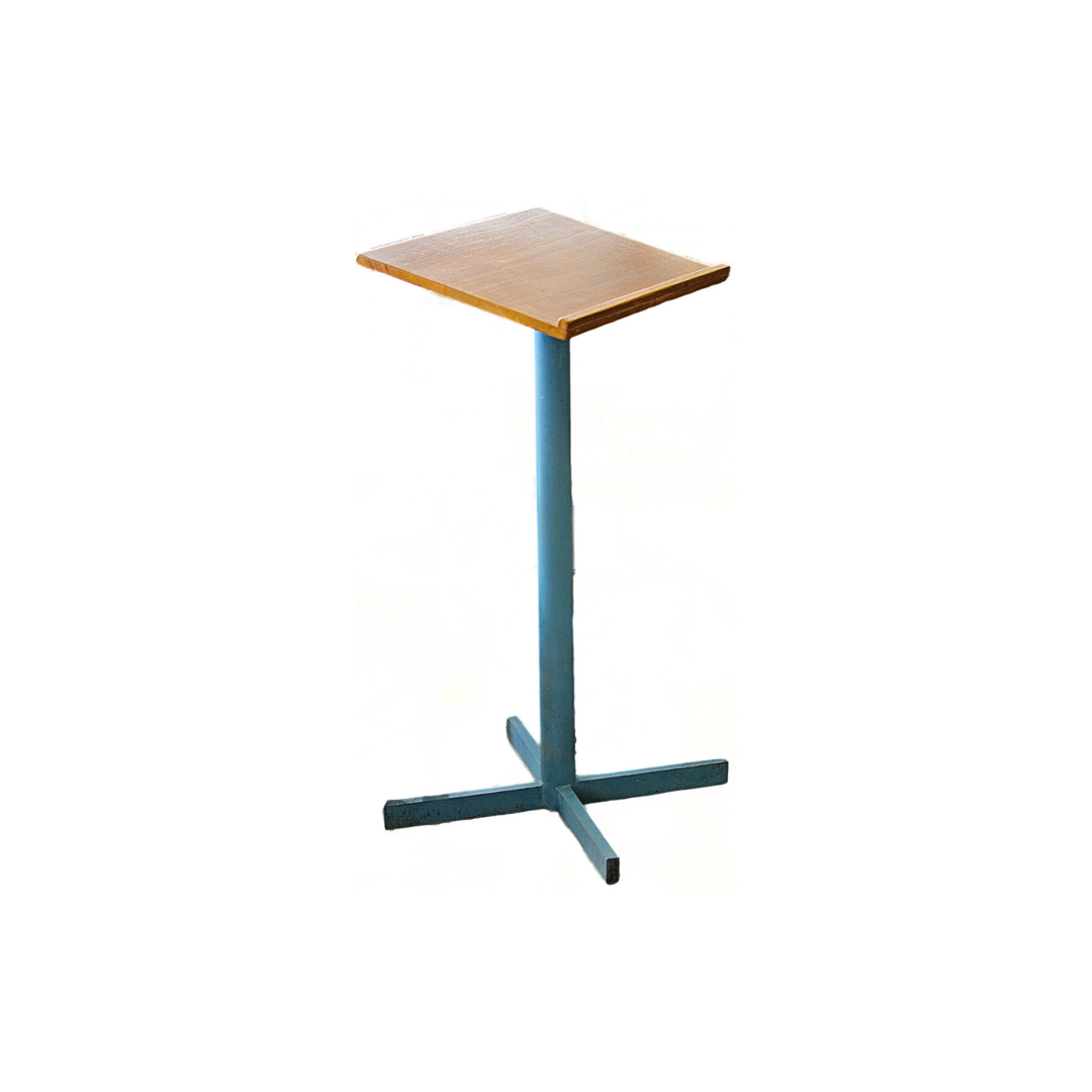 Wood and Blue Metal Lectern – Shop At Gibson