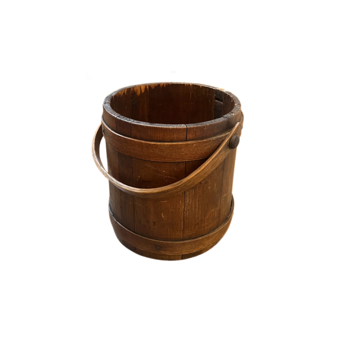 Banded Wood Bucket – Shop At Gibson